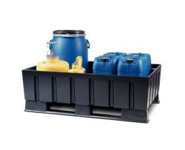 Kunststof pallet-lekbak (250ltr) - 123x83x42cm