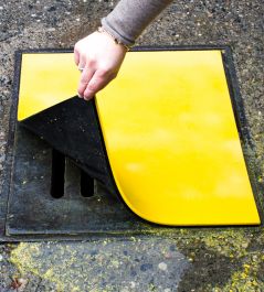 Rioolmat uit hoogwaardig 8mm polyurethaan - 40x40cm