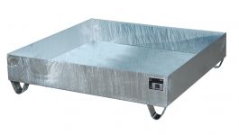 Stalen verzinkte lekbak (259ltr) - opvangbak - 120x120x28,5cm